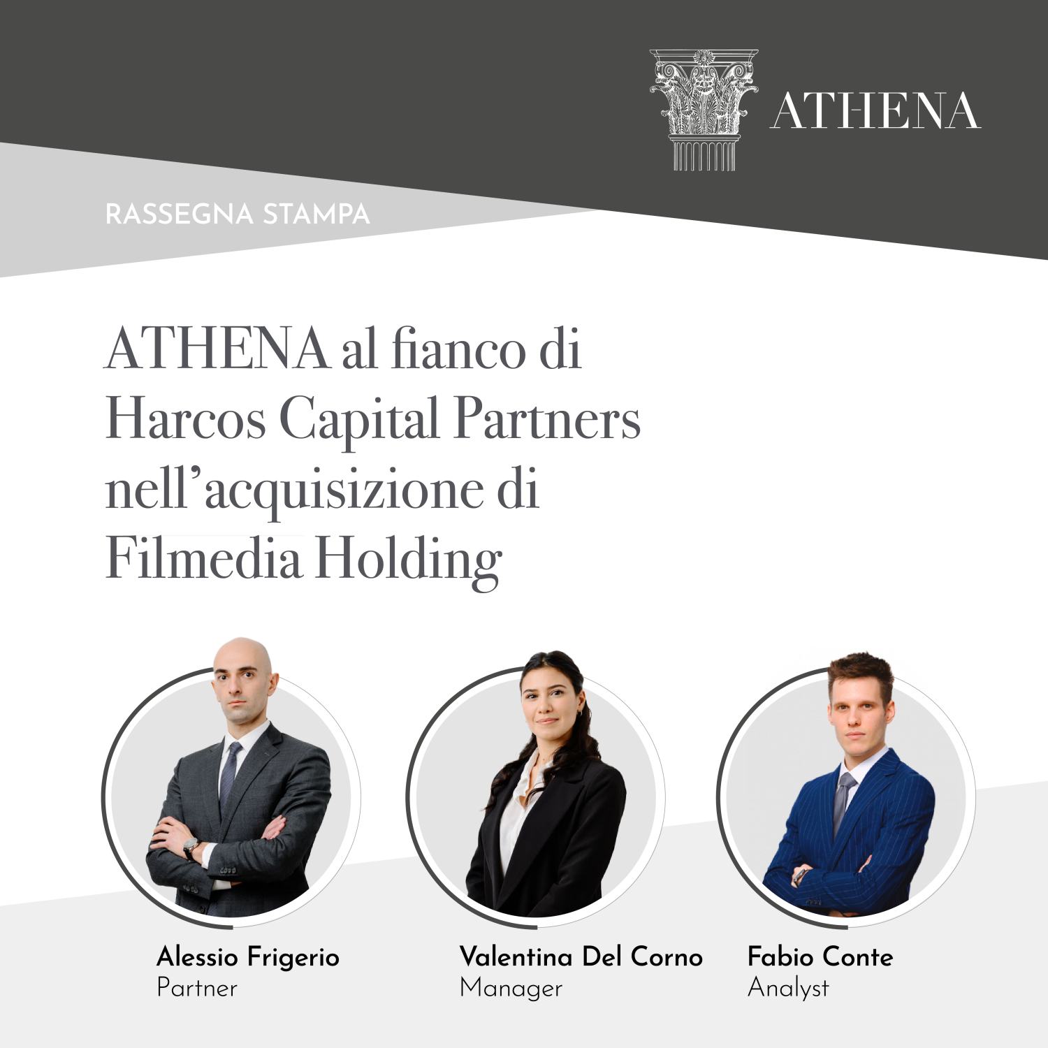 ATHENA alongside Harcos Capital Partners in the financial and tax due ...